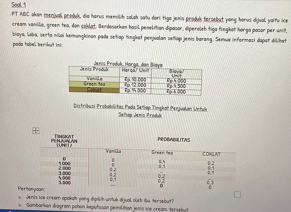 PT ABC akan menjual produk, dia harus | StudyX