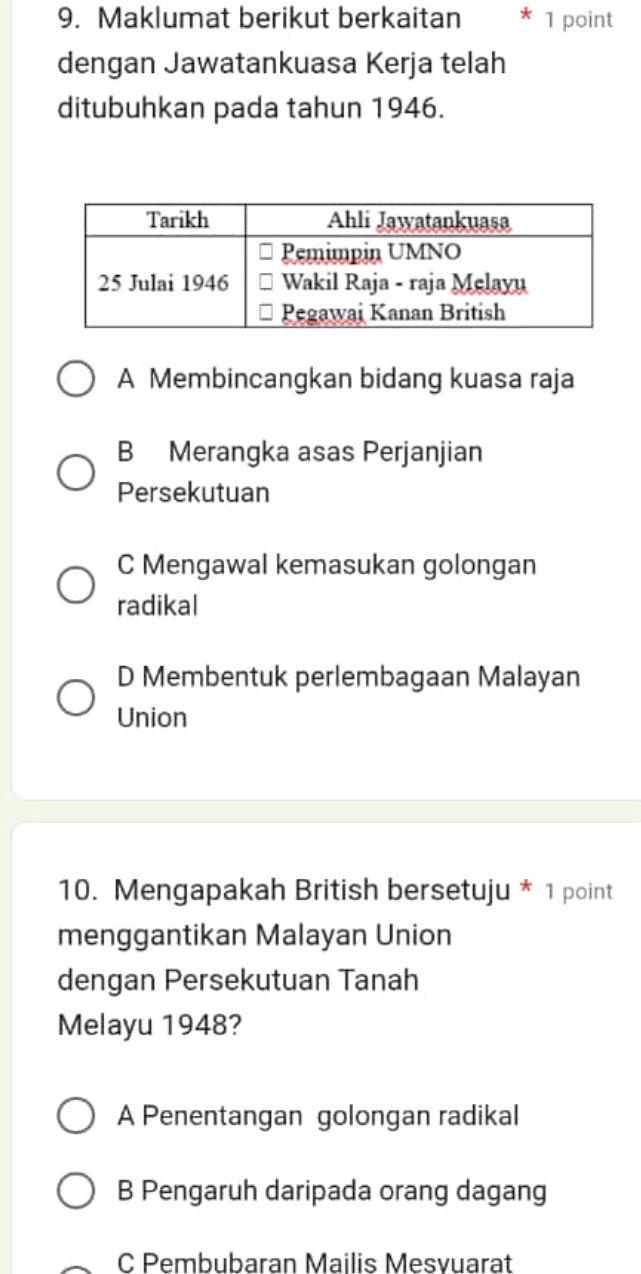 9. Maklumat berikut berkaitan dengan | StudyX