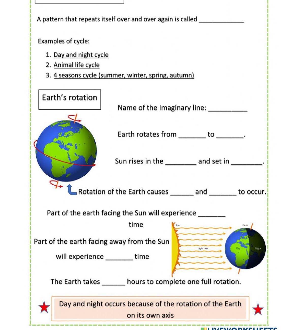 A pattern that repeats itself over and over | StudyX