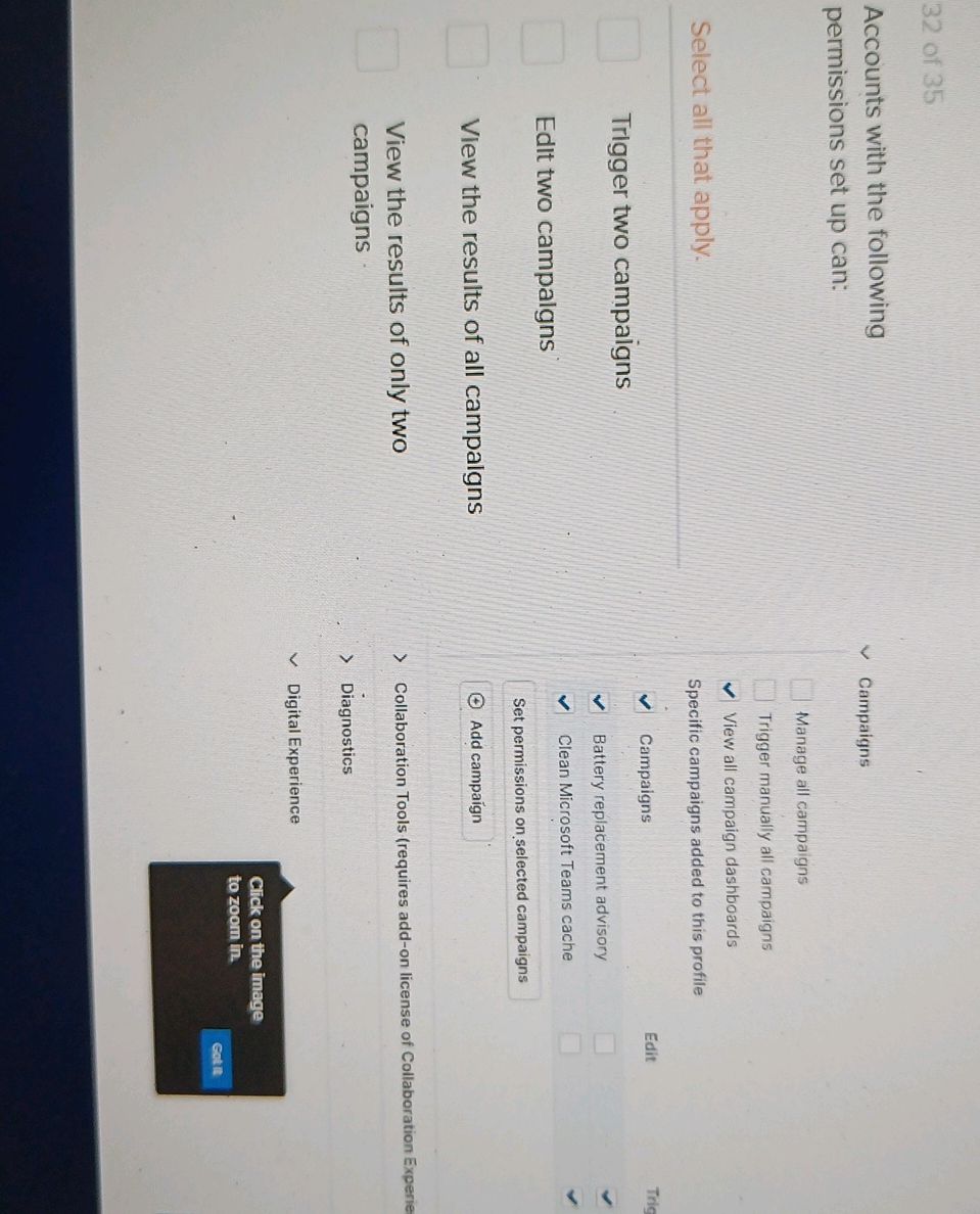Accounts with the following permissions set | StudyX
