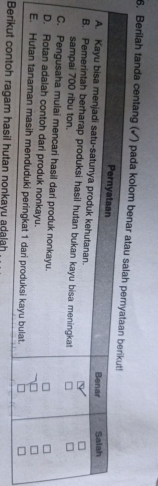 6. Berilah tanda centang ( ) pada kolom | StudyX