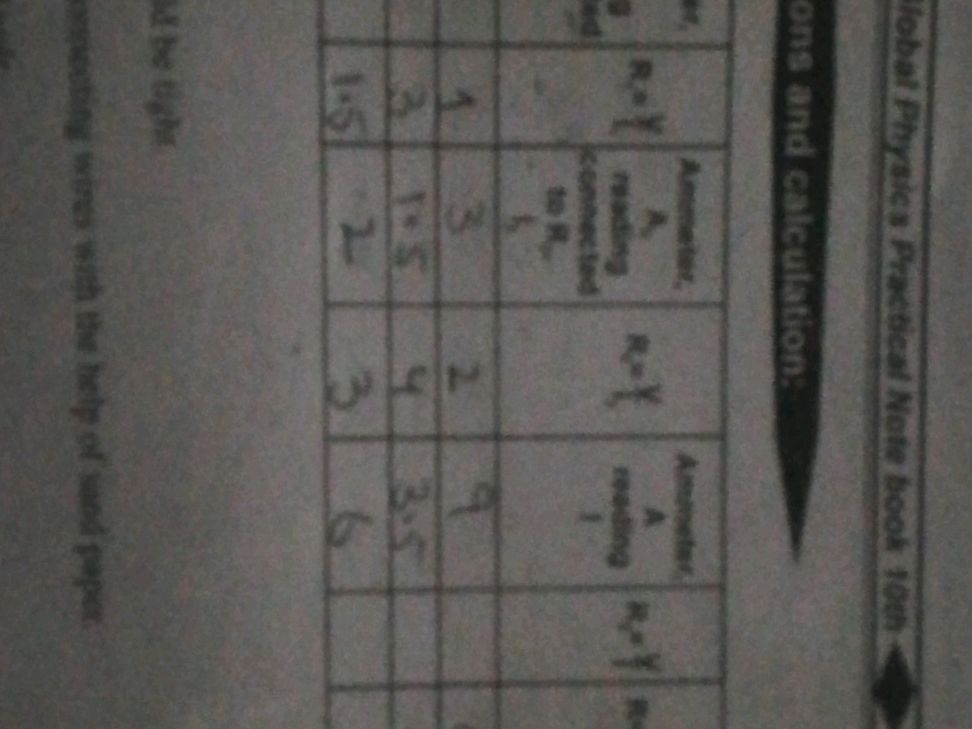 Ammeter, A reading connected to R | | | StudyX