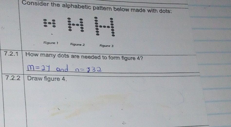 Consider the alphabetic pattern below made | StudyX
