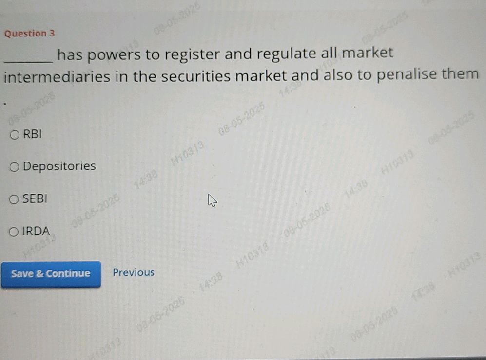 Question 3 _____ has powers to register and | StudyX