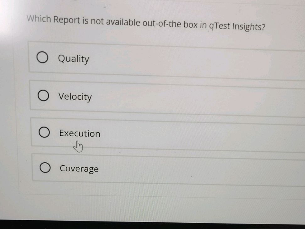 Which Report is not available out-of-the box | StudyX