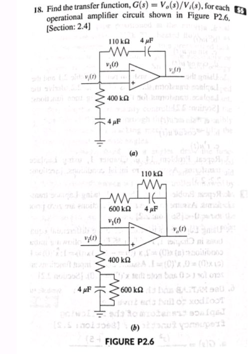 18. Find the transfer function, $G(s) = | StudyX