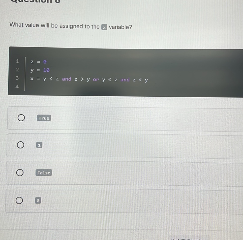 What value will be assigned to the x | StudyX