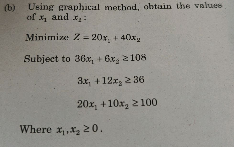 (b) Using graphical method, obtain the | StudyX
