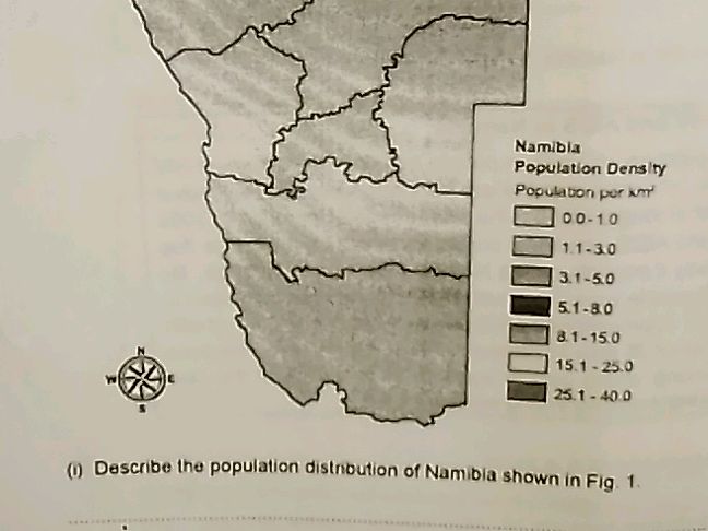 (1) Describe the population distribution of | StudyX