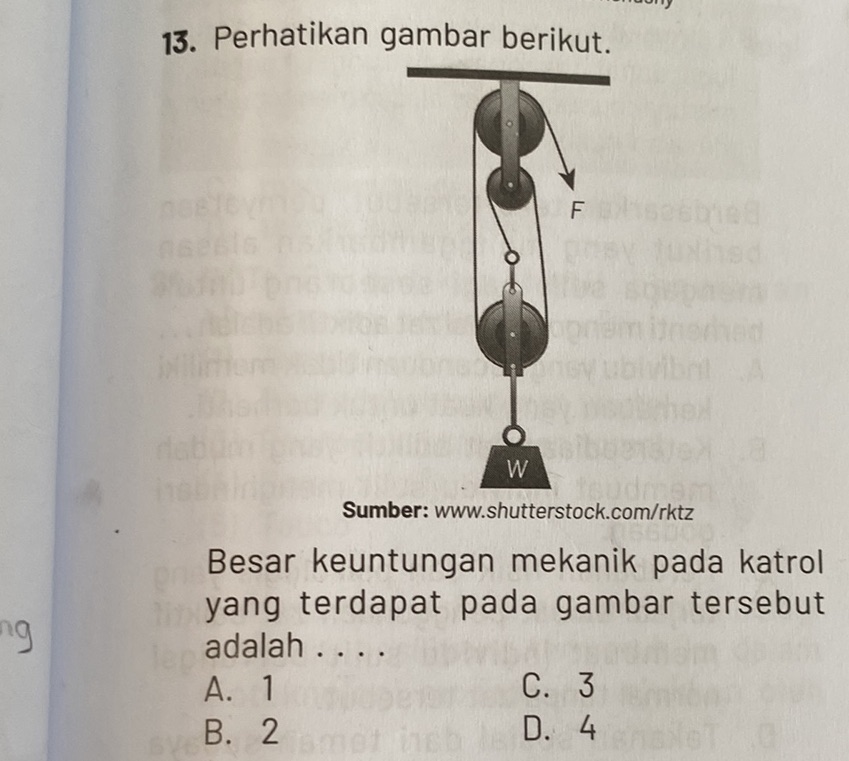13. Perhatikan gambar berikut. ![Pulley | StudyX