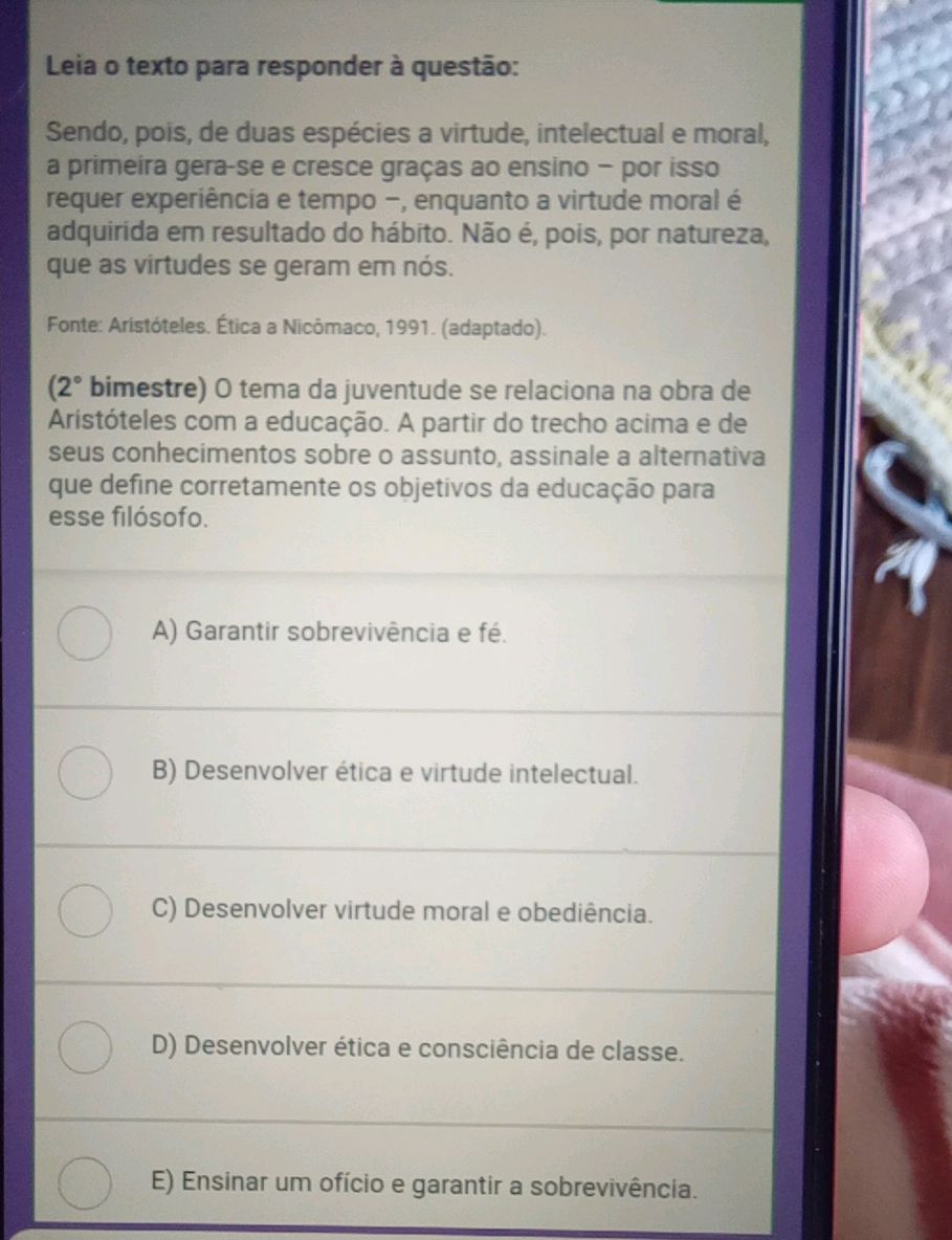 Leia o texto para responder à questão: | StudyX