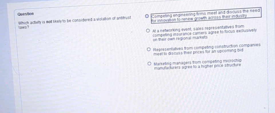 Which activity is not likely to be | StudyX