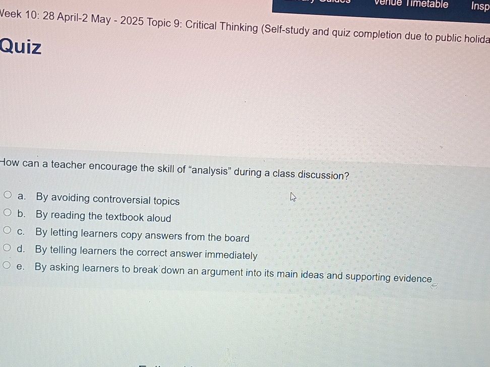 How can a teacher encourage the skill of | StudyX