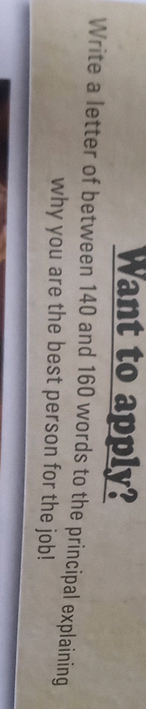 Write a letter of between 140 and 160 words | StudyX