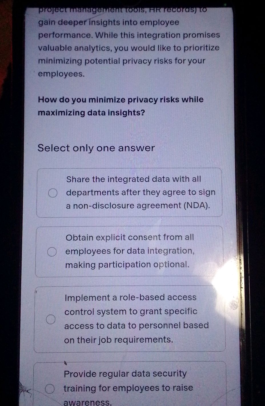 How do you minimize privacy risks while | StudyX