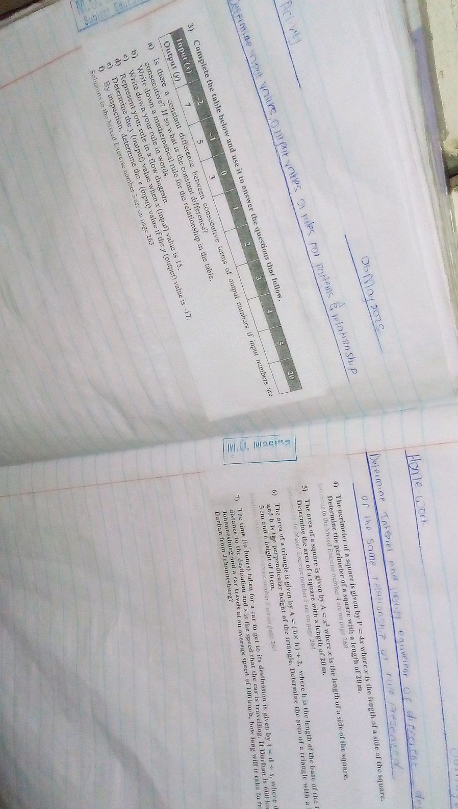 3) Complete the table below and use it to | StudyX