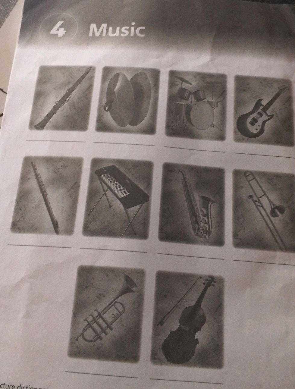 The image shows pictures of musical | StudyX