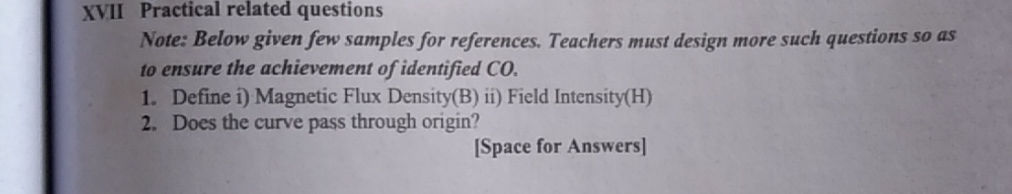 1. Define i) Magnetic Flux Density(B) ii) | StudyX