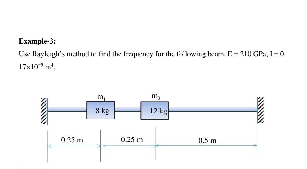 Example-3: Use Rayleigh's method to find | StudyX
