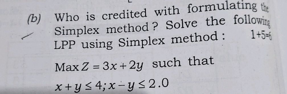 (b) Who is credited with formulating the | StudyX