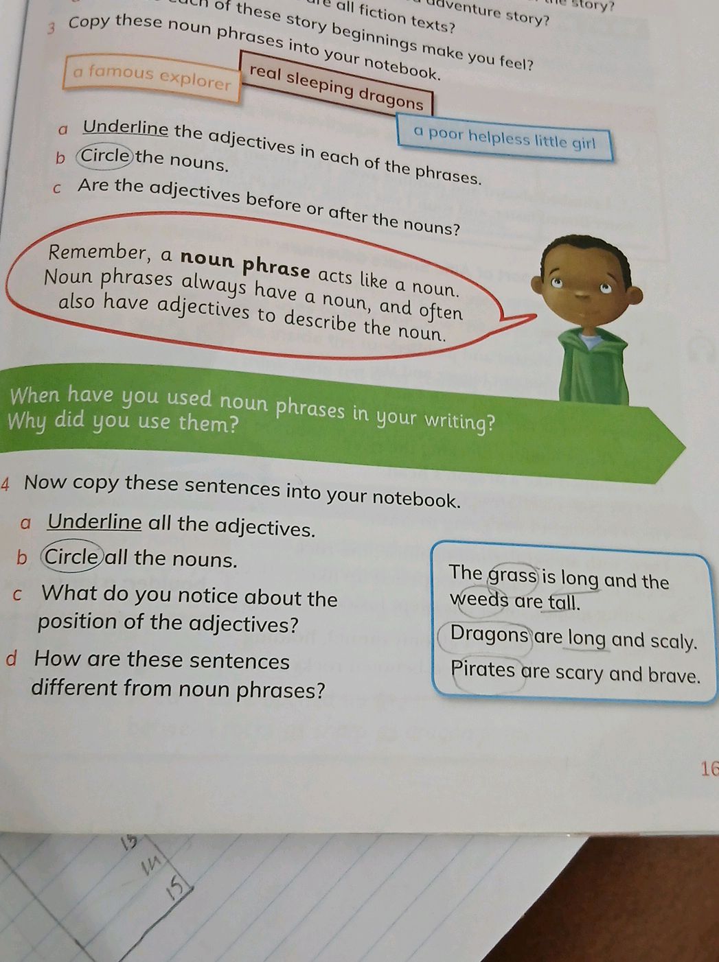 3 Copy these noun phrases into your | StudyX