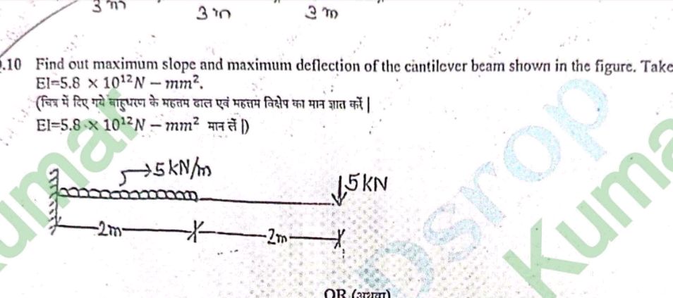 10. Find out maximum slope and maximum | StudyX