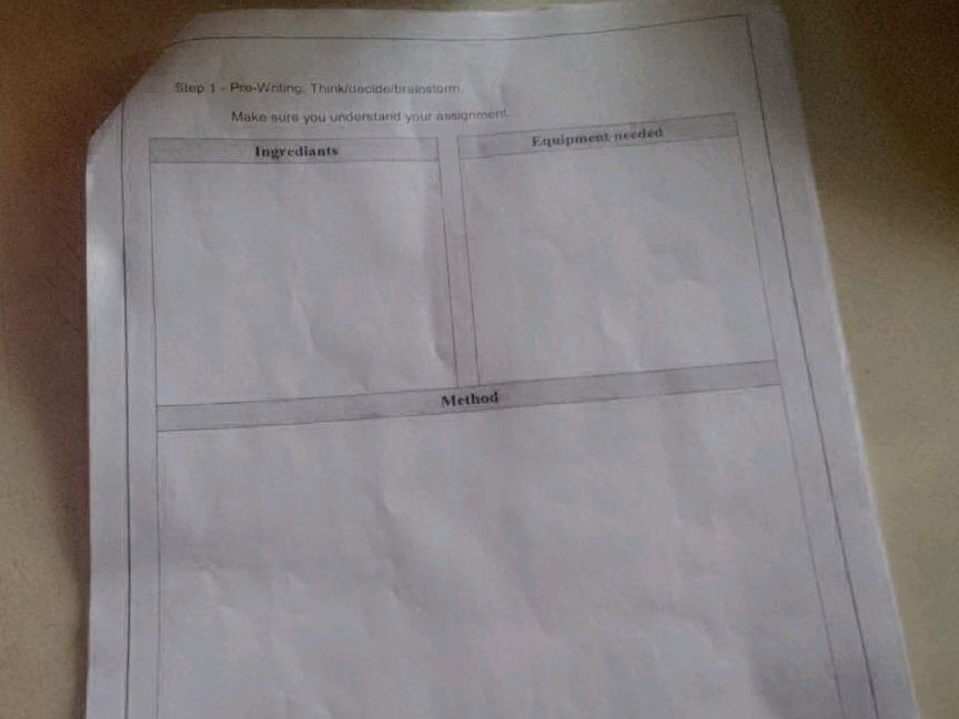 Step 1 - Pre-Writing. | StudyX