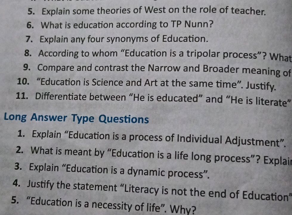 Explain some theories of West on the role of