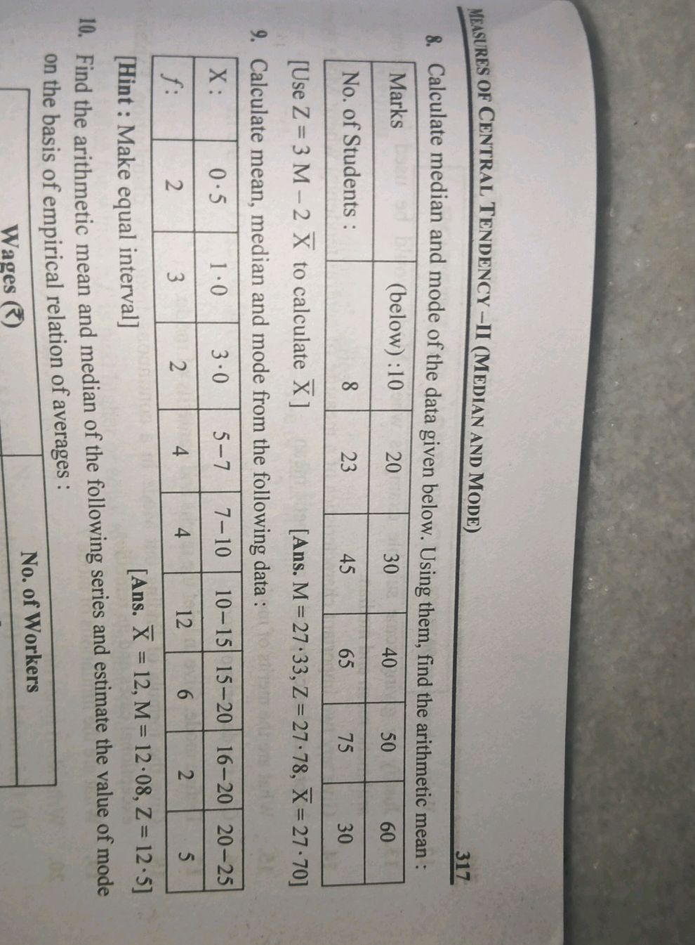 8. Calculate median and mode of the data | StudyX
