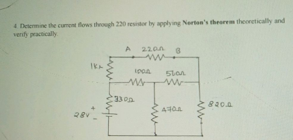 4 Determine the current flows through 220 | StudyX