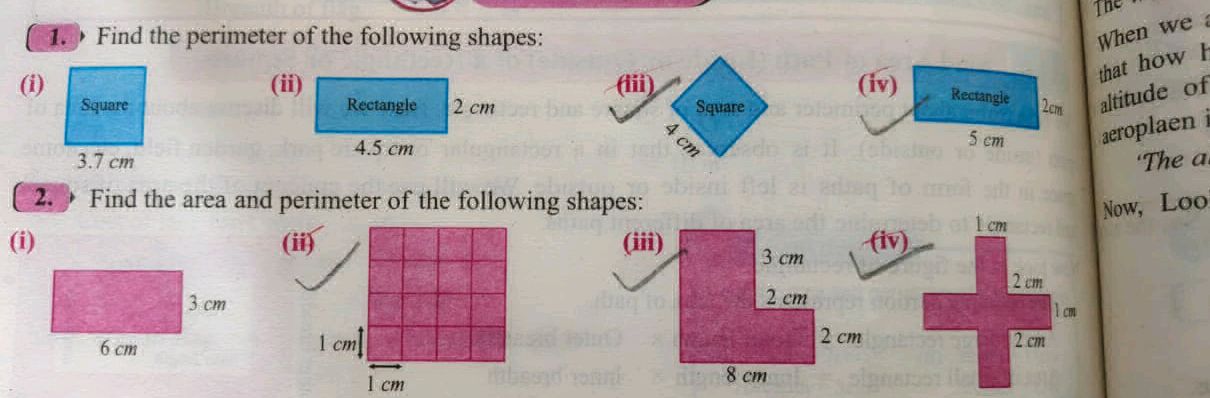 1. Find the perimeter of the following | StudyX