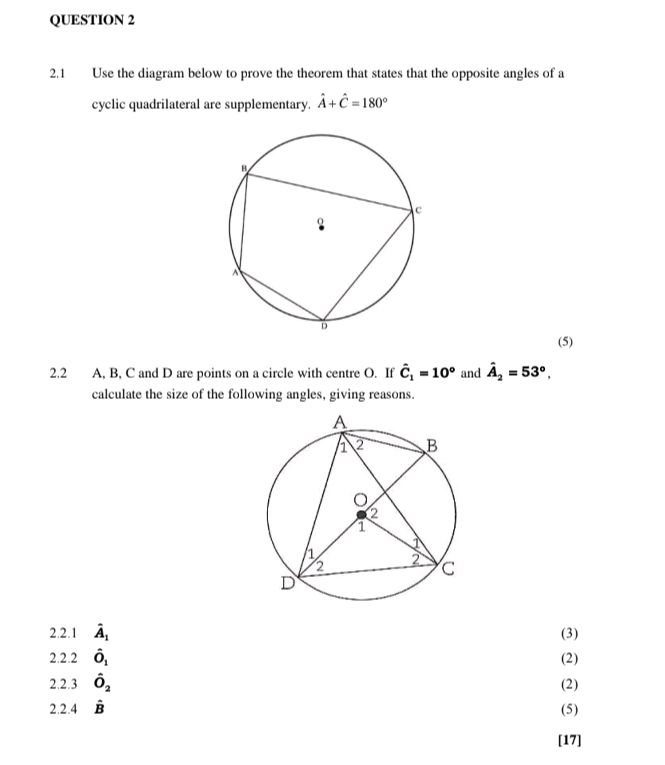 2.1 Use the diagram below to prove the | StudyX