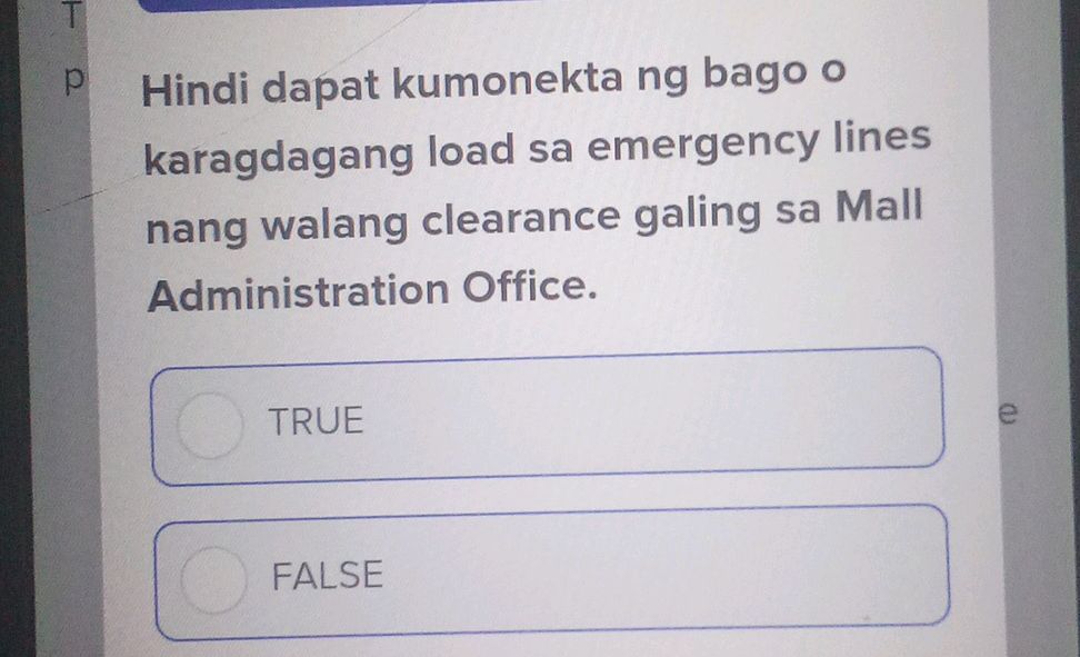 Hindi dapat kumonekta ng bago o karagdagang