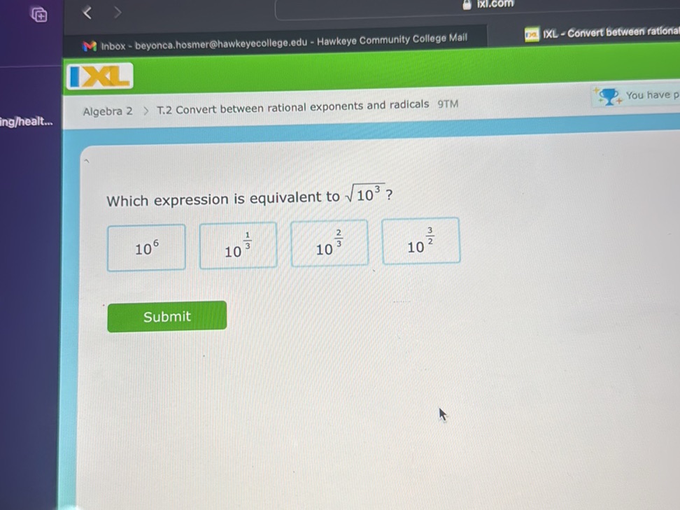 Which expression is equivalent to $ | StudyX