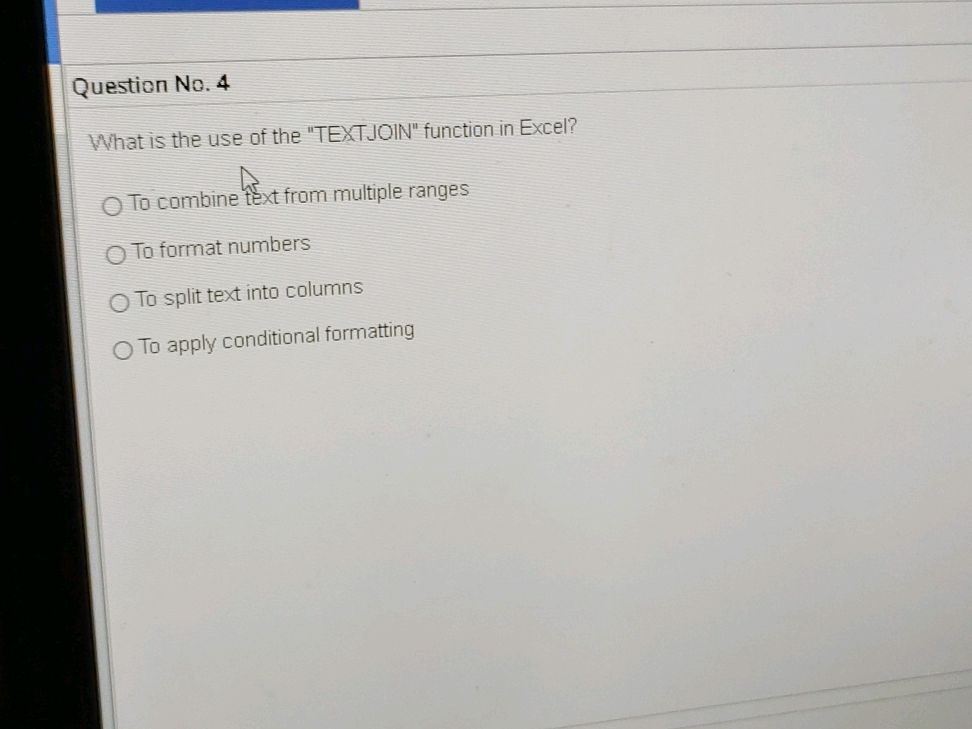What is the use of the "TEXTJOIN" function | StudyX