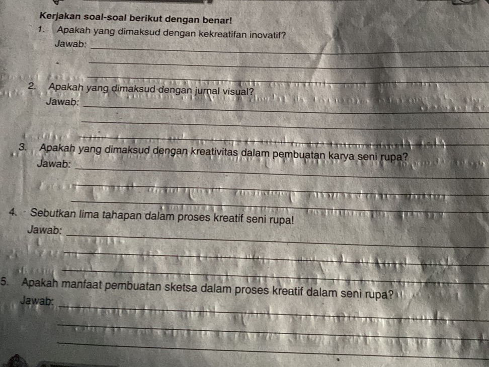 Kerjakan soal-soal berikut dengan benar! 1. | StudyX