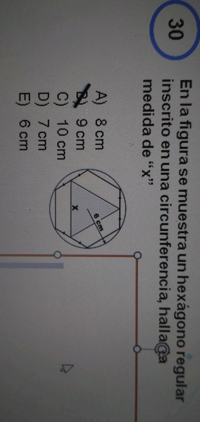 30 En la figura se muestra un hexágono | StudyX