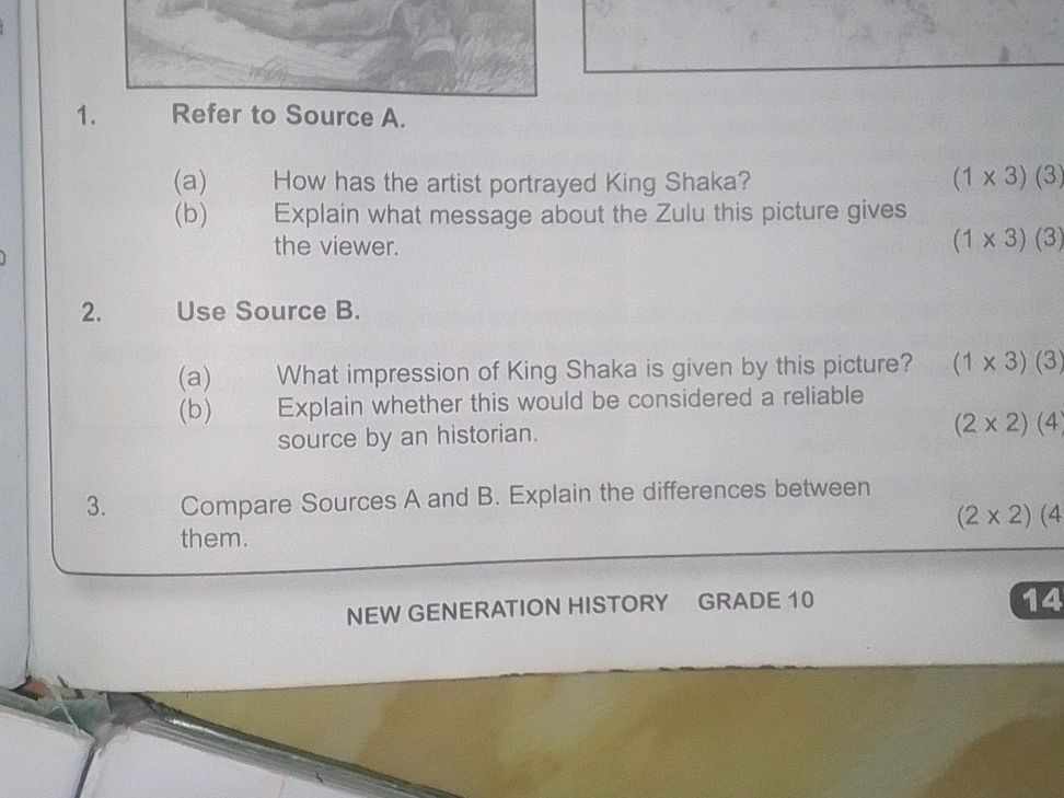 1. Refer to Source A. (a) How has the artist | StudyX