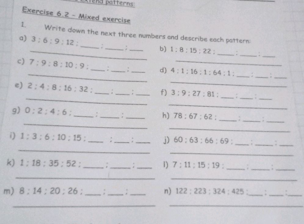 Exercise 6.2 - Mixed exercise 1. Write down | StudyX