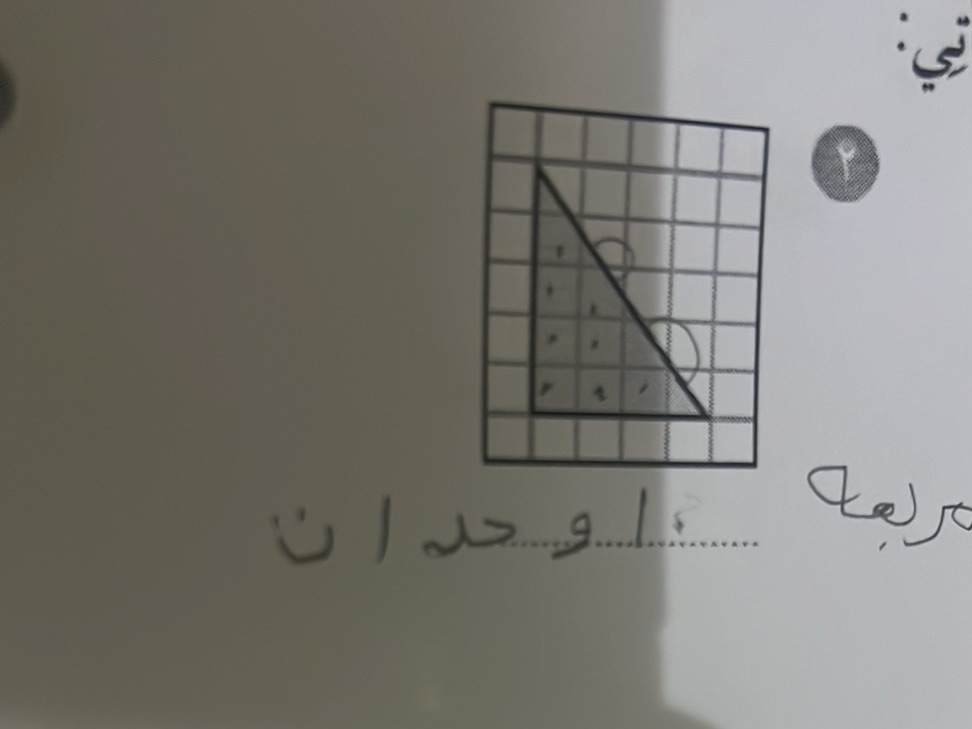 The image shows a triangle inside a grid. | StudyX