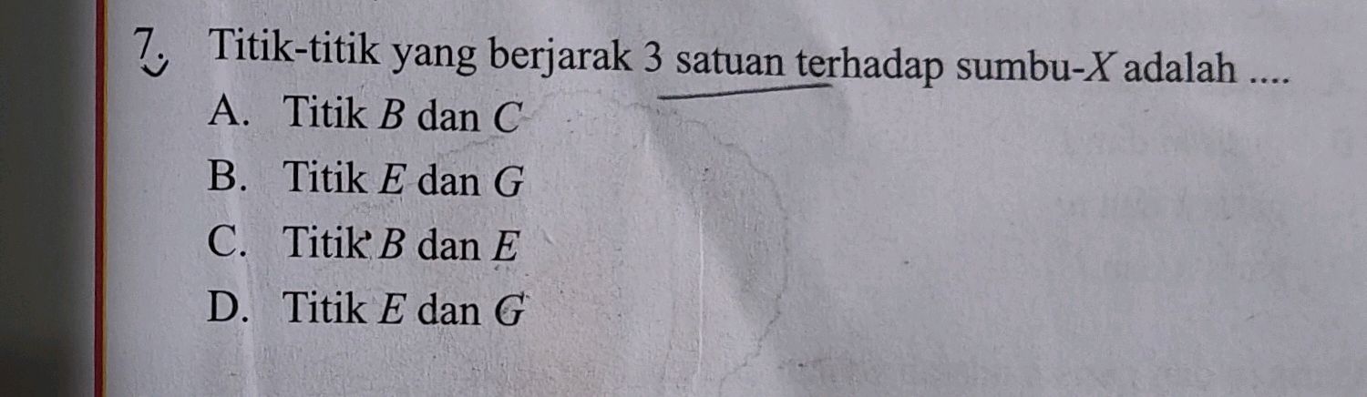 7. Titik-titik yang berjarak 3 satuan | StudyX