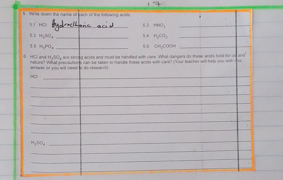 5 Write Down The Name Of Each Of The Studyx