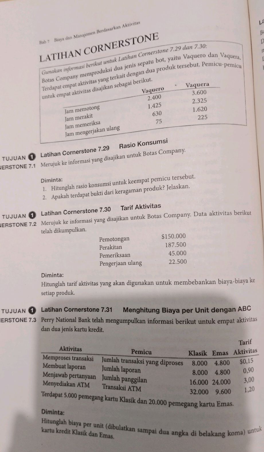 Latihan Cornerstone 7.29 Gunakan informasi | StudyX