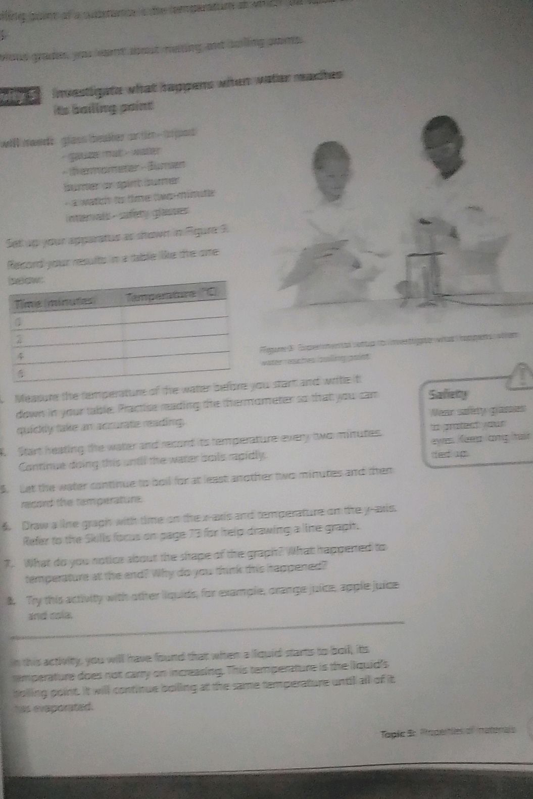 Investigate what happens when water reaches | StudyX