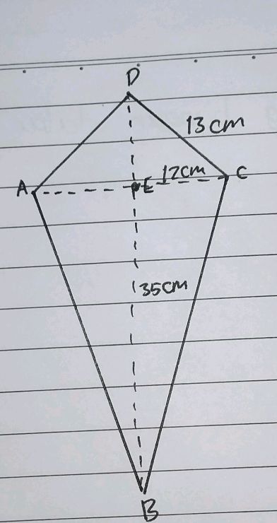 The image shows a kite with the following | StudyX