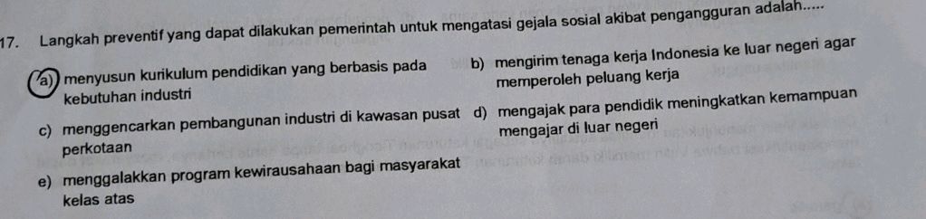 17. Langkah preventif yang dapat dilakukan | StudyX