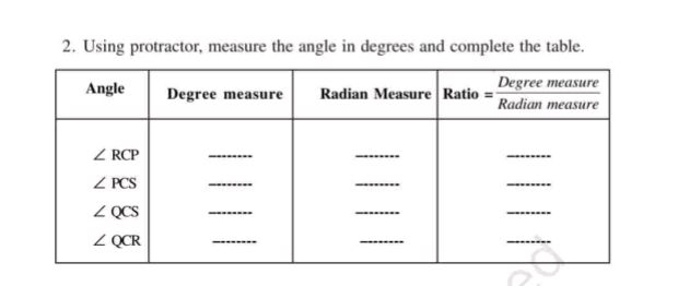 2. Using protractor, measure the angle in | StudyX
