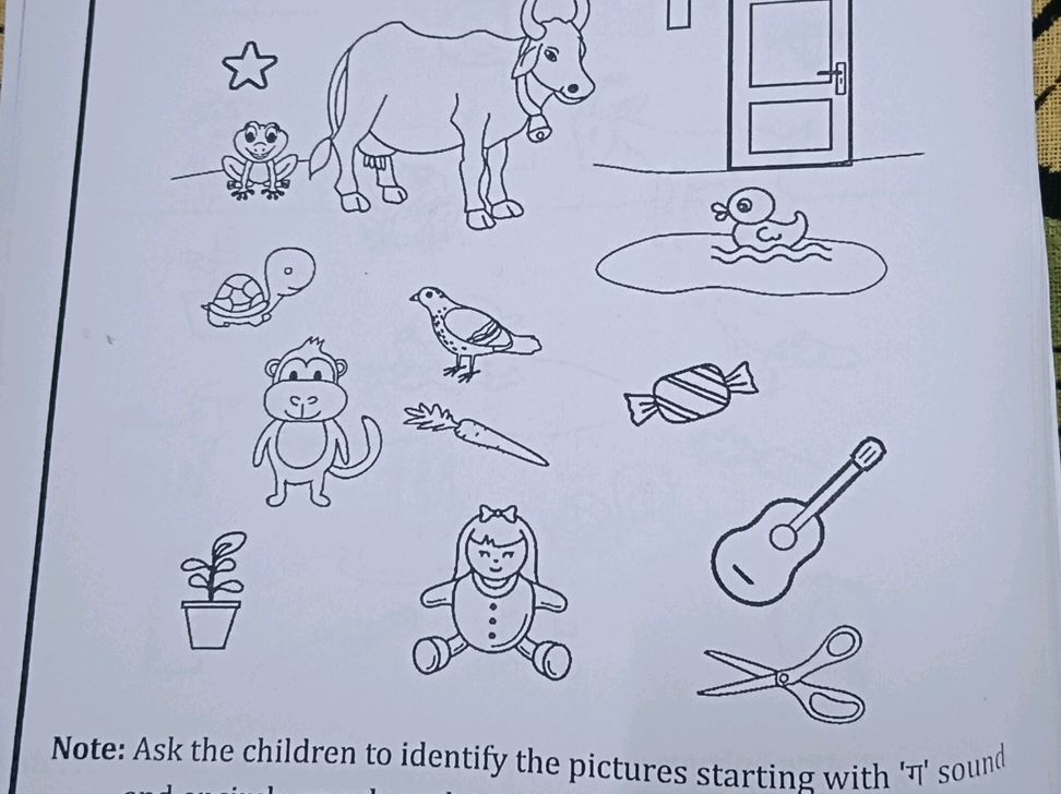 Note: Ask the children to identify the | StudyX