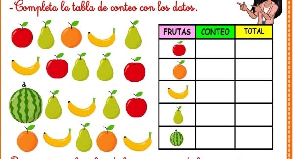 - Completa la tabla de conteo con los datos. | StudyX