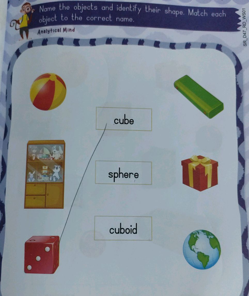 Name the objects and identify their shape. | StudyX